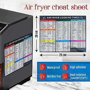 2 Pack Air Fryer Silicone Liners, Blue and Red Silicone Air Fryer Liner, Silicone Air Fryer Liners Reusable with Cooking Guide Times Sheet, Air Fryer Liners Silicone, Red Gloves