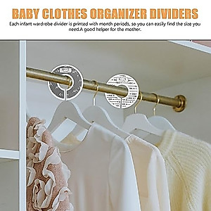 BESTOYARD 8pcs Clothing Divider Baby Clothes Separators Nursery Closet Organizer Baby Closet Size Dividers Infant Clothes Plastic Baby Divider for Closet Double Sided Drawer Newborn