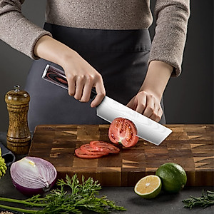 Lirches Kitchen Chef Knife Sets - 5PCS Chef Knife Set, Professional Japanese Ultra Sharp 4CR13 Stainless Steel Knives, 3.5-8 Inch Cooking Knife Set with Damascus Pattern