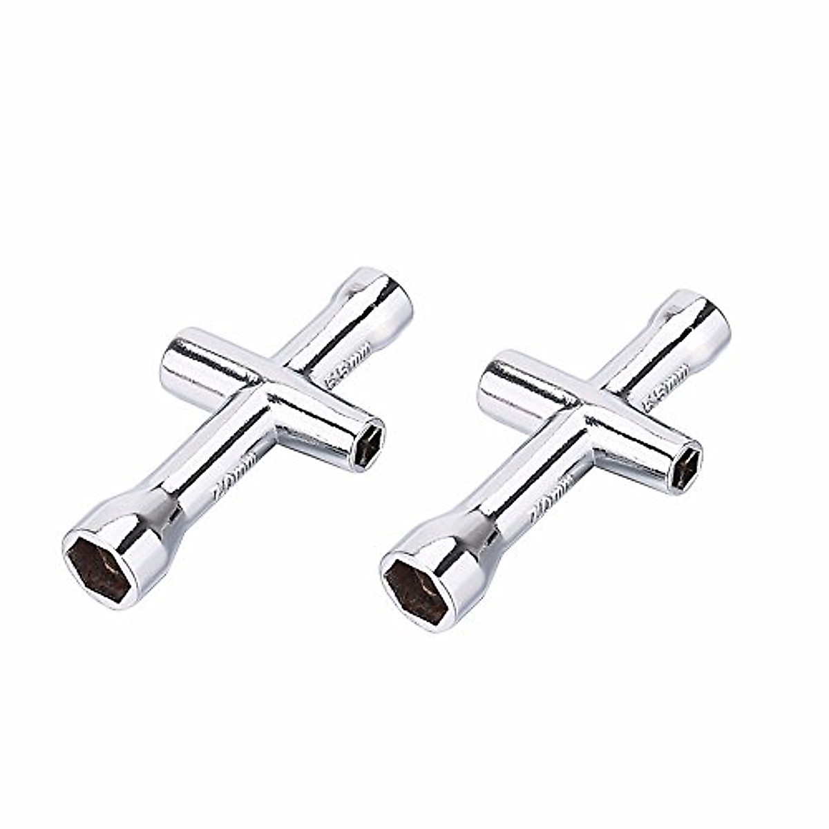 ShareGoo 2 Pack 4mm 5mm 5.5mm 7mm Cross Wrenches Maintenance Tool ,Small Sleeve Hex Socket Wheel Spanner for RC Model Car Truck Buggy