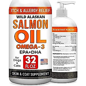 STRELLALAB Hemp Treats and Glucosamine for Dogs + Salmon Oil Omega 3 for Dogs Bundle - Hip & Joint Supplement - Allergy Relief - Itch Relief, Shedding - Skin and Coat Supplement