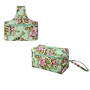 Handbag Xcm Organizer Cloth Holder Supplies Accessories Ball Printed Handbag Size:large - Wool Knitting Square Crochet Flower Bag Storage Tote Diy Oxford Yarn Floral