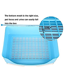 WEWAYKGJ Rabbit Litter Box Large Rabbit Potty Box with Drawer Bunny Corner Litter Pan Potty Trainer Pet Toilet with Cleaning Set for Adult Hamster Guinea Pig Ferret Bunny and Other Animals(Pink)