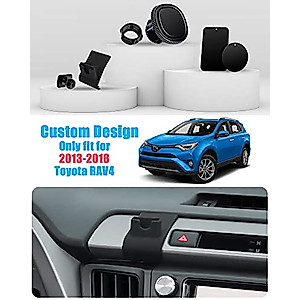 VE VE POWER Car Phone Holder, Air Vent Hands Free Adjustable Phone Stand, Auto Cradles Dashboard Mount for Toyota RAV4 2013-2018, Custom Magnetic Navigation Bracket for All Smartphone, for iPhone