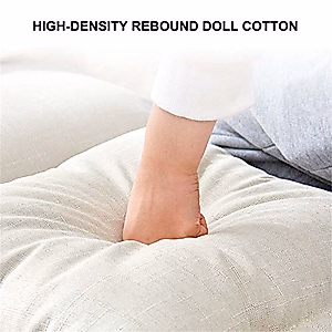 YokIma Tatami Lazy Lounge Couch,Double Folding Sofa Bed, Floor Lazy Sofa Bed,Multi-Position Adjustable Lounger Sleeper Seat Chair with 2 Pillows, Home Office Living Room Bedroom,Dark Blue (Beige)