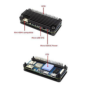 Banana Pi M2 Zero Alliwnner H3 IoT Open Source Single Board Computer Onboard Quad Core Cortex-A7 CPU 512MB DDR 3 RAM WiFi Bluetooth Support Android Linux (with Metal Case Set)