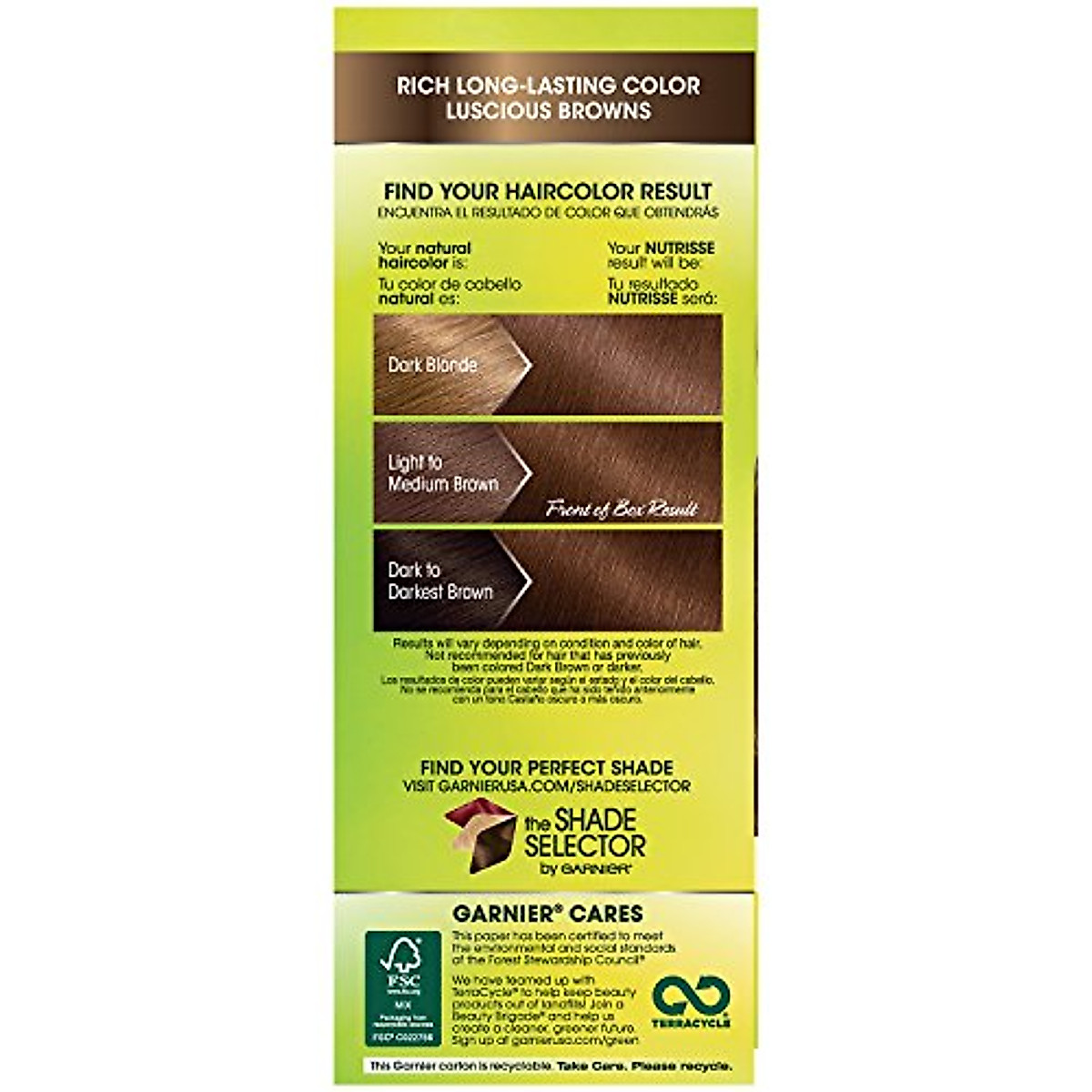 Garnier Nutrisse Haircolor, 53 Medium Golden Brown 1 ea (Pack of 2)