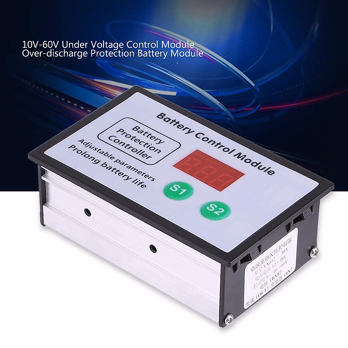 12V Battery Charging Controller Undervoltage Control Module Regulator Low Voltage Cut Off Switch