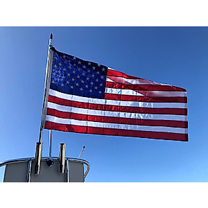 Tigress XD Flag Pole Holds Sandbar or Dive Flags, Durable Easy to Store Rod Holder Flag Pole with Gimbal Butt Makes Flying in Any Rod Holder a Breeze