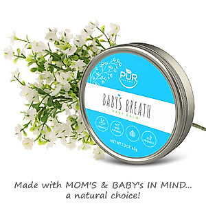 BABY'S BREATH BABY DIAPER BALMS 100% NATURAL VEGAN ORGANIC HEMPSEED OIL UNIQUE COCOA & MANGO & SHEA BUTTER BLEND CRYSTALS HYDRATIVE PROTECTIVE BARRIER FOR MOTHER & BABY 115g