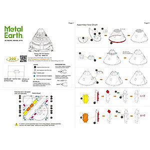 Metal Earth Boeing CST-100 Starliner 3D Metal Model Kit Bundle with Tweezers Fascinations