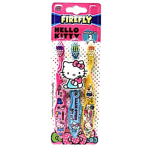 Firefly Hello Kitty Toothbrushes (3), 3 Count