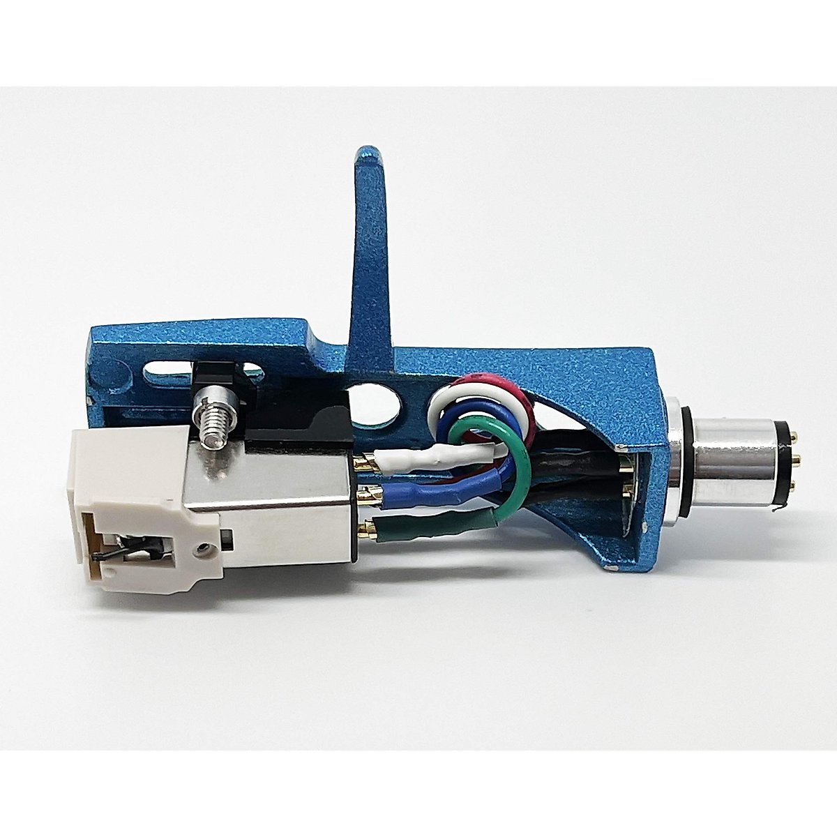 Cartridge, conical Stylus, needle with mounting bolts and Sky Blue Headshell for Technics SL-1200, SL-1210, SL-1600, SL-1610, SL-1700, SL-235, SL-23A, SL-B2, SL-B202