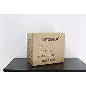 ANYONGLU Traditional Plug-in Pendant Lighting Fixture Amber Alabaster Glass Bowl Shade Antique Industrial Hanging Lamp for Kitchen Dining Room