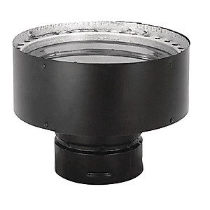 DuraVent 3PVL-X6 PelletVent Double-Wall Air-Insulated Pellet Stove Chimney Adapter with Stainless Steel Inner Wall and Galvalume Outer Wall, 6" Diameter