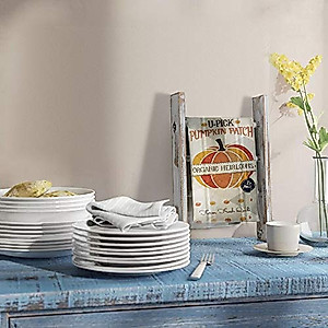 DOCMON Towel Rack-Farmhouse Decor Ladder, 3-Tier Wood Countertop 16-Inch Mini Tea Towel Ladder for Bathroom Kitchen Office