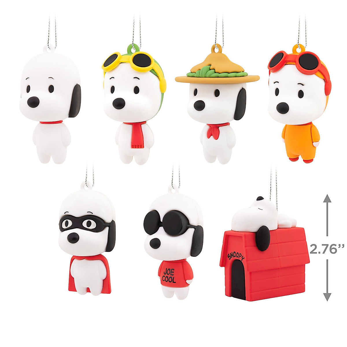 Hallmark Peanuts Snoopy Series 2 Mystery Christmas Ornaments, Set of 2 (0003HCM1162)