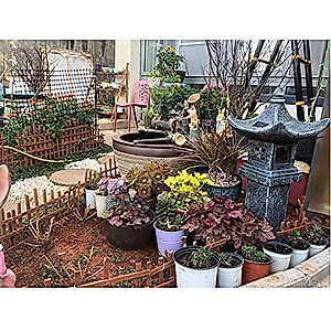 L-JTLYM Solar Powered LED Outdoor Retro Decor Garden Light, Magnesium Oxide Material Waterproof, Pagoda Lantern Garden Statue, Long Use Time, Hand-Carved, for Tabletop,Ground,Patio,Lawn