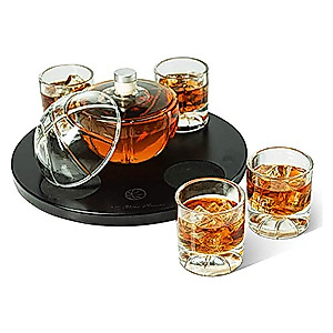 Basketball Decanter Set, Whiskey Scotch or Bourbon Decanter Perfect for Basketball Enthusiasts by The Wine Savant