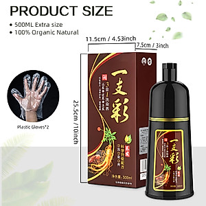 ALEXTREME Hair Dye, Hair Dye Color Shampoo Beauty Nourishes Long Lasting Care for Men Women Home Salon