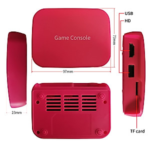 YRPRSODF TV Game Console Built in 883 Games, Handheld Retro Video Game Machine with 2.4G Wireless Gamepad Somatosensory Control, HD Plug and Play, Home Interactive& Puzzle Games, Red