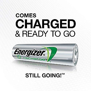 Rechargeable AA Batteries, NiMH, 2000 mAh, Pre-Charged, 8 Count (Recharge Universal)
