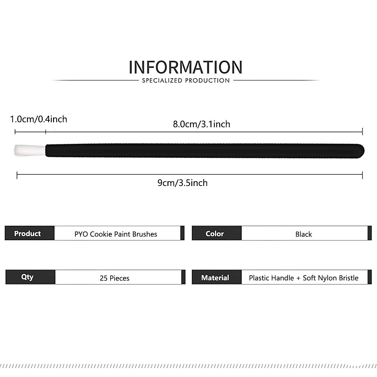 PYO cookie decorating starter set, Paint Your Own cookie stencil,Sugar Cookie cutter,PYO Stencil Kit,Christmas Easter paint your own cookie tool set (4x5in, PYO, Black)