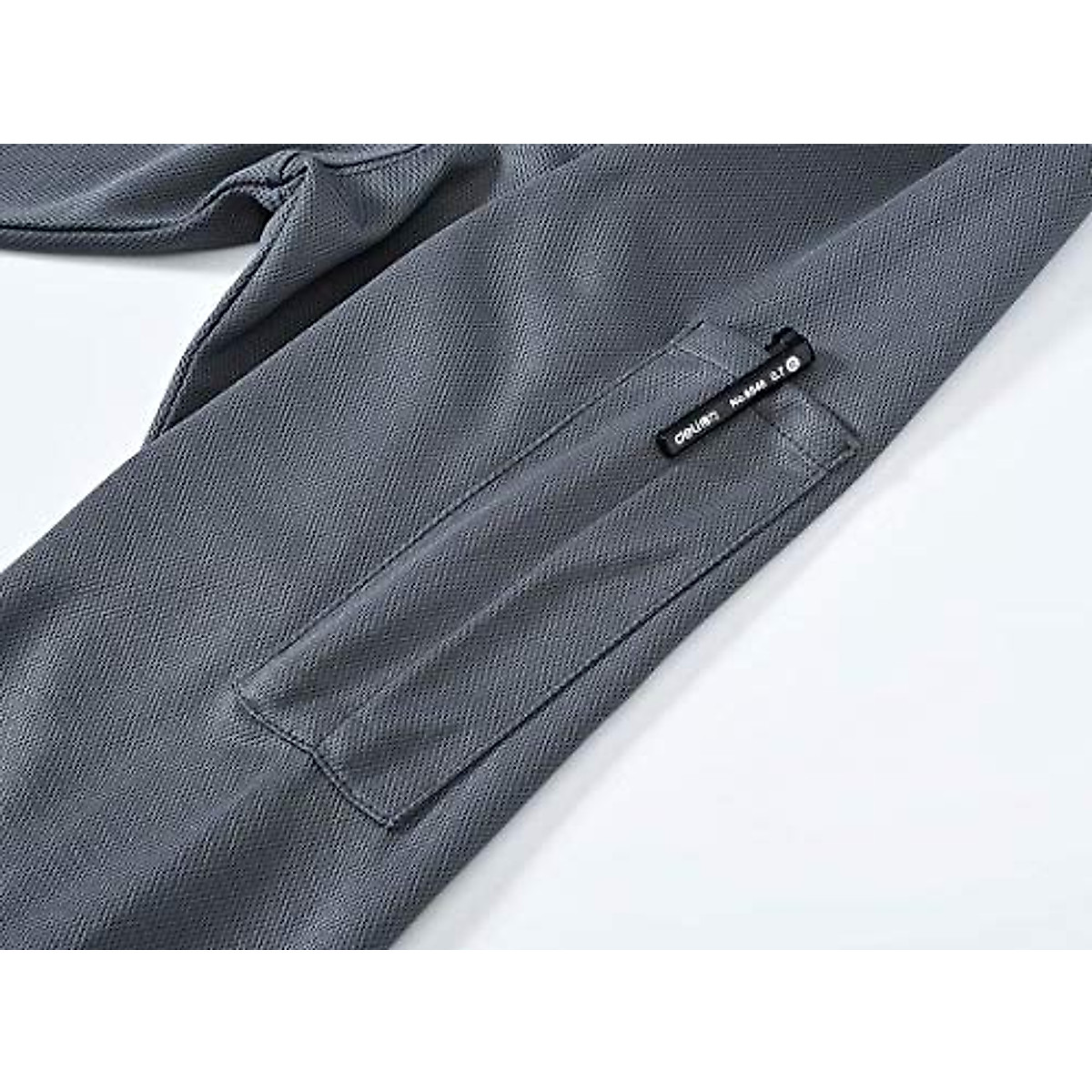 Tyhengta Mens Polo Shirt Long Sleeve Quick Dry Performance Lightweight Tactical Shirts Gray X-Large