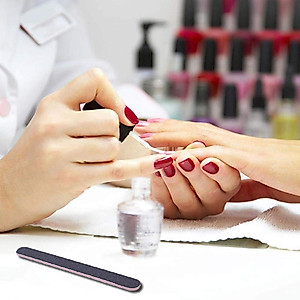 BTYMS 25 Count 180/240 Grit Nail Files for Natural Nails, Double Sided Emery Boards Fine Grit Nail Buffing Files