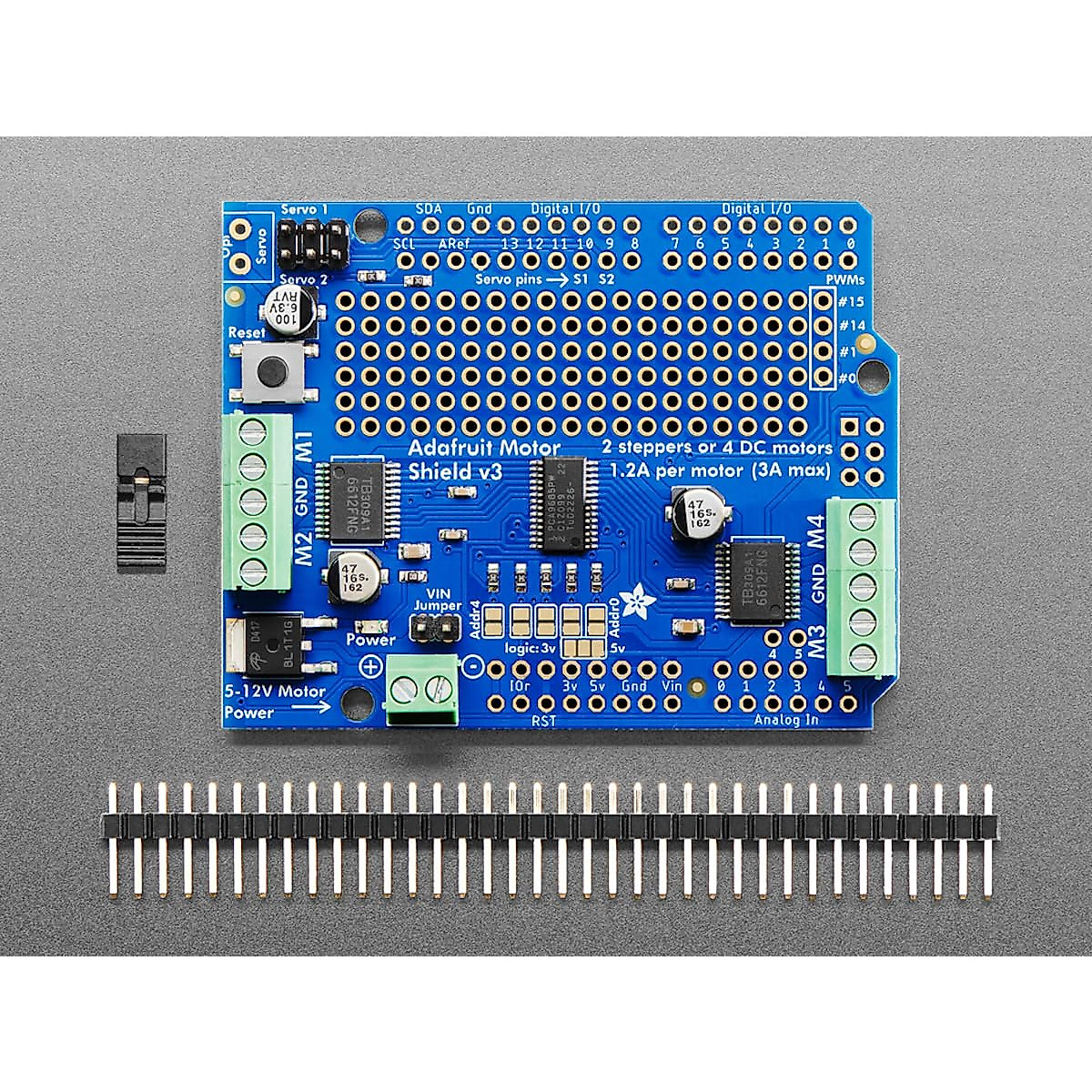 Adafruit Motor/Stepper/Servo Shield for Arduino v2.3 Kit