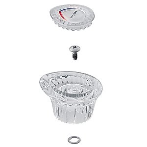 Moen 96782 Chateau Replacement Single Handle Bathroom Faucet Acrylic Knob Handle Kit