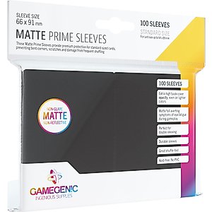 Matte Prime Sleeves: Black