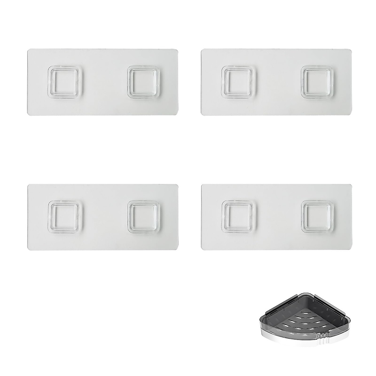 UIFER Adhesive Replacement for Corner Shower Caddy, Corner Shower Shelves(5.9x2.56inch