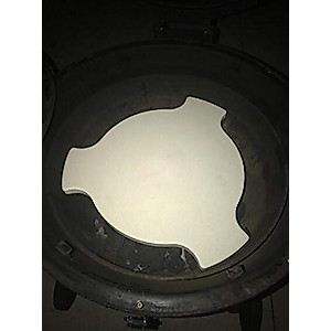 Onlyfire Pizza Stone Heat Deflector for Large Big Green Egg, 17 1/2-inch