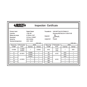 INSIZE 1108-150 Electronic Caliper, 0" - 6"