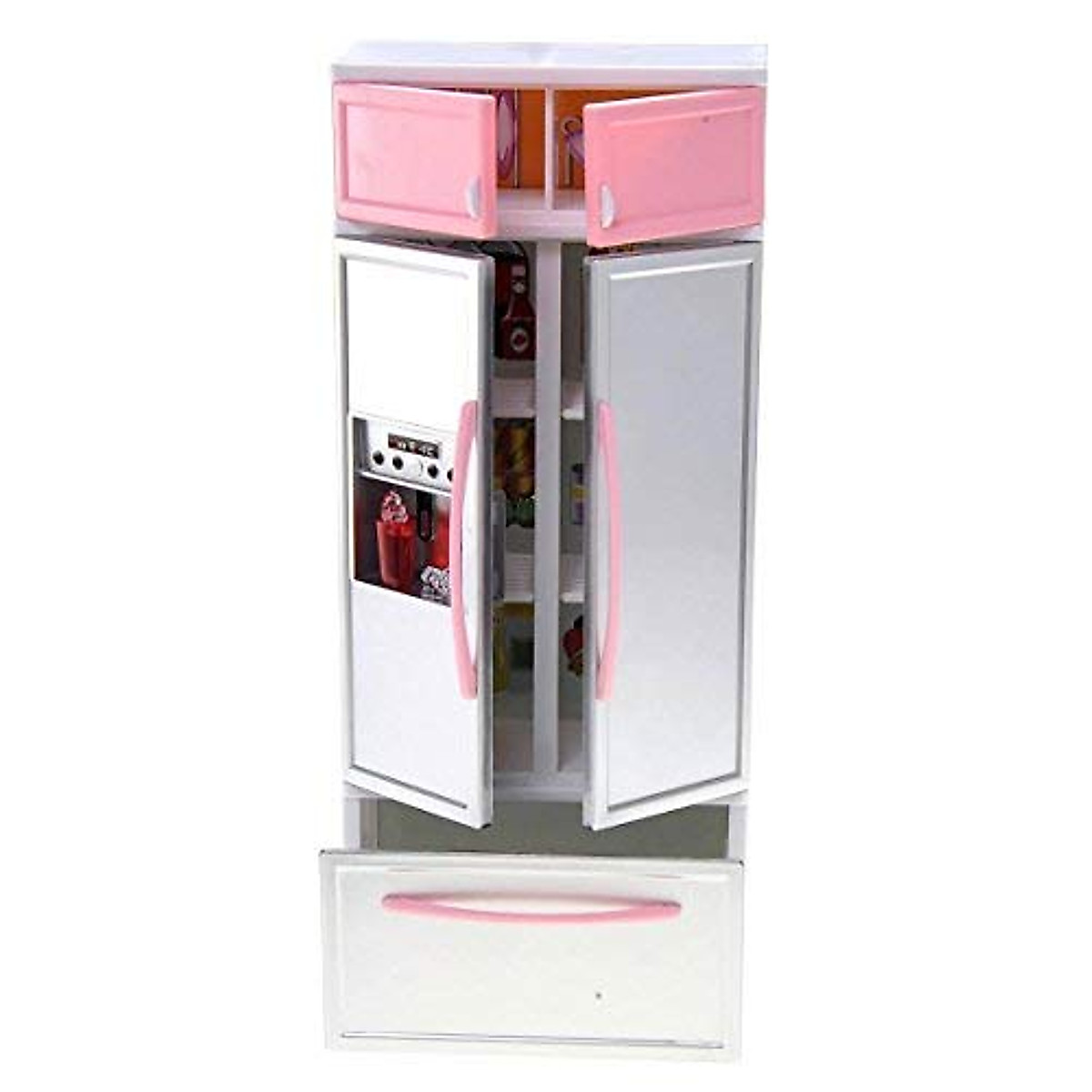 PowerTRC Kids Battery Operated Modern Kitchen Playset Great for Dolls and Toy Figures