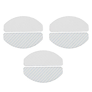 Zerodis Vacuum Cleaner Mop Cloth,6Pcs Vacuum Cleaner Pads Replacement Parts Sweeper Accessories for Yeedi Vac 2pro Vacuum Cleaner