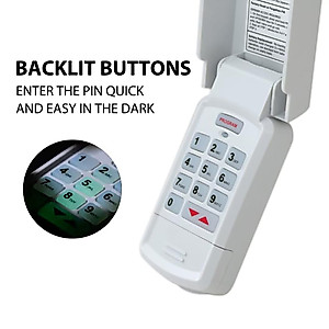 Wireless Garage Door Remote Opener Keyless Keypad Fits for Genie Intellicode Older Models GWKP, GWK-IC, ACSDG, ACSDA1