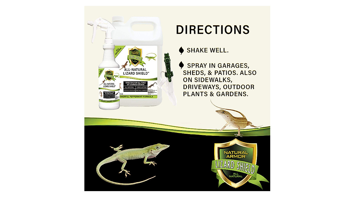 Natural Armor Lizard & Gecko Repellent Spray - 128 fl oz