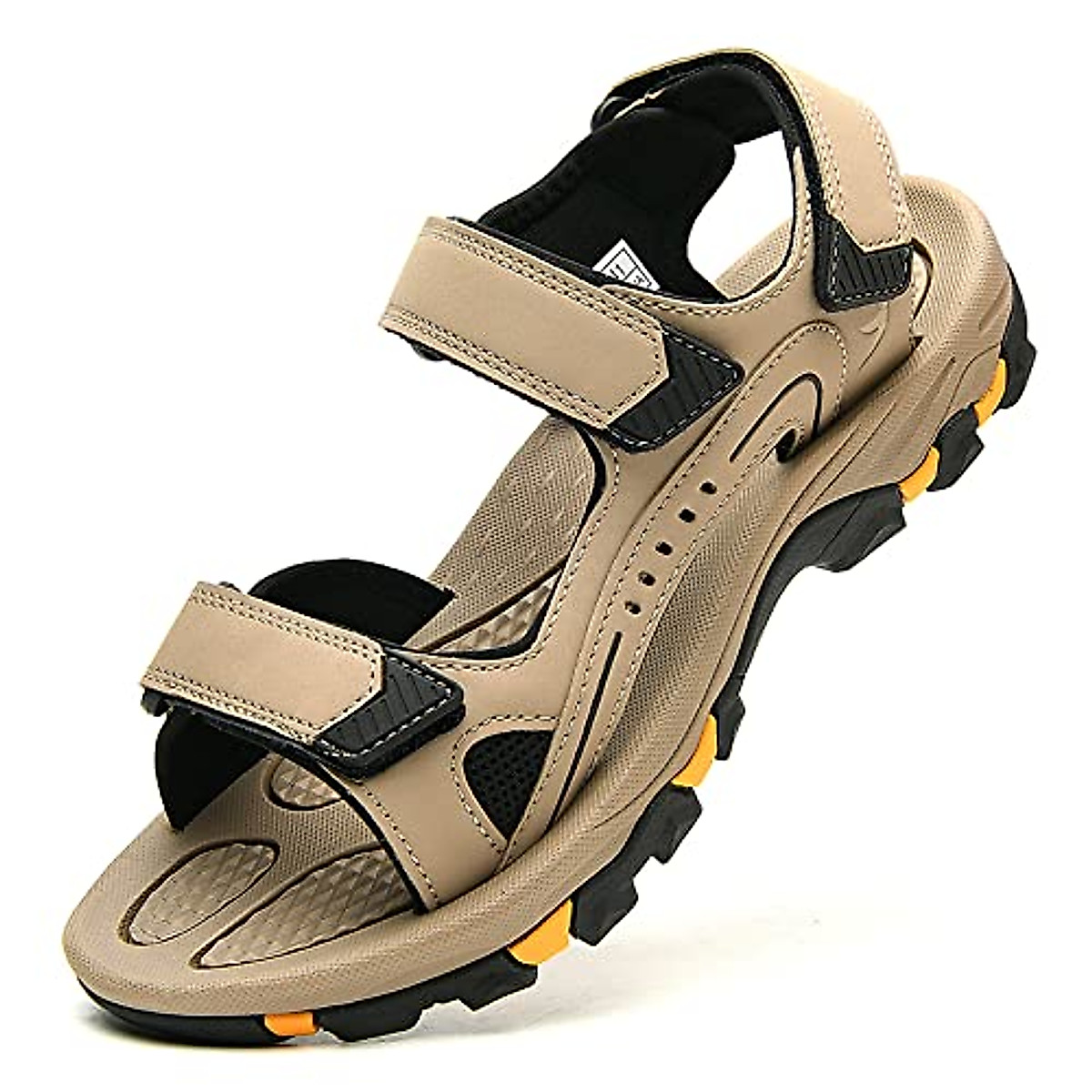 Quseek Men's Athletic Hiking Walking Sandals Non-slip Water Resistant Lightweight Comfortable Beach Shoes Sand 11