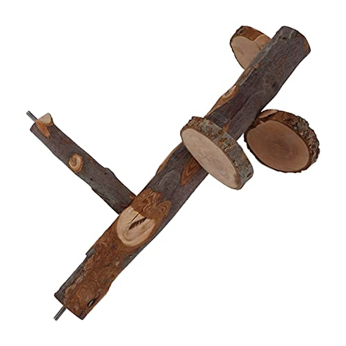 Perch Branch, Bird Perch Stand Easy to Install Wood for Jumping Toy