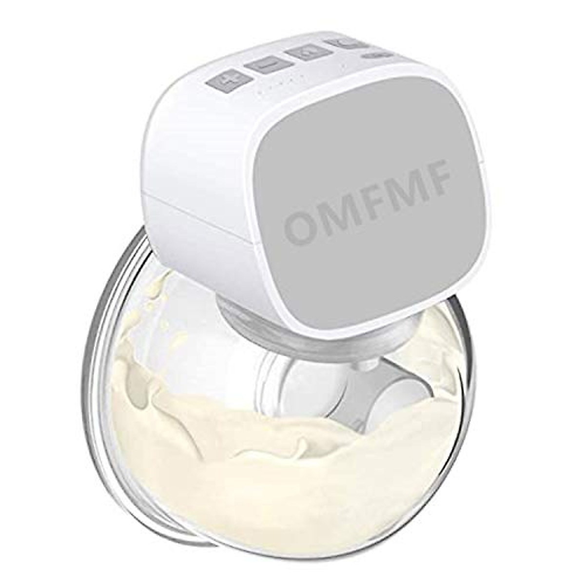 Wearable Breast Pump,Quiet & Hands-Free,Portable,in-Bra Double Electric Breast Pump,Pain Free Strong Breastfeeding Pump Strong Suction (Gray)