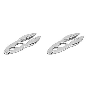 BESTonZON Pecan Cookies Nutcracker Tool of 2 Crab Leg Crackers metal walnut opener chestnut opener nut funnel Tools Lobster Crackers Pecan Cookies Nutcracker Tool