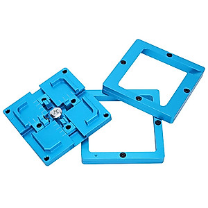 BGA Reballing Rework Station Double Frame Template Stencil Welder Kits 80 x 80mm Soldering Station for Auto Fixing for Large Steel Meshes