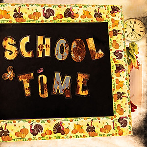 Thanksgiving Turkey Bulletin Board Border Fall Pumpkin Borders for Classroom Decoration 36Ft