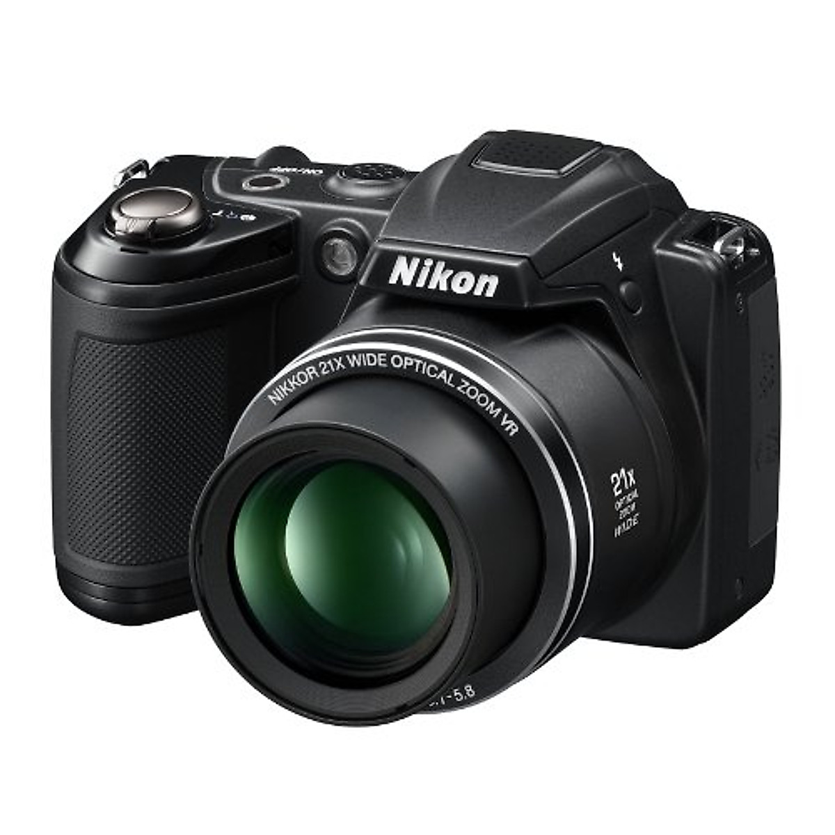 Nikon Coolpix L310 14.1MP Digital Camera with 21x Optical Zoom - BLACK