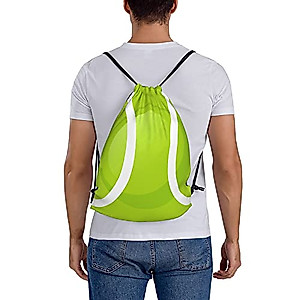 YOPIGOT Tennis Drawstring Bag Tennis String Bag Waterproof Light Durable Gym Sports Yoga Beach Sackpack For Men Women