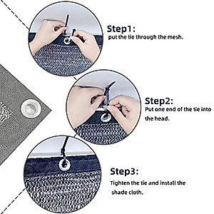 LOVE STORY 10FT x 20FT 55% Black Shade Cloth Sunblock Mesh Cover Taped Edge with Grommets, UV-Resistant,Sun Net for Pergola, Plants Greenhouse, Gardens, Patio, Canopy