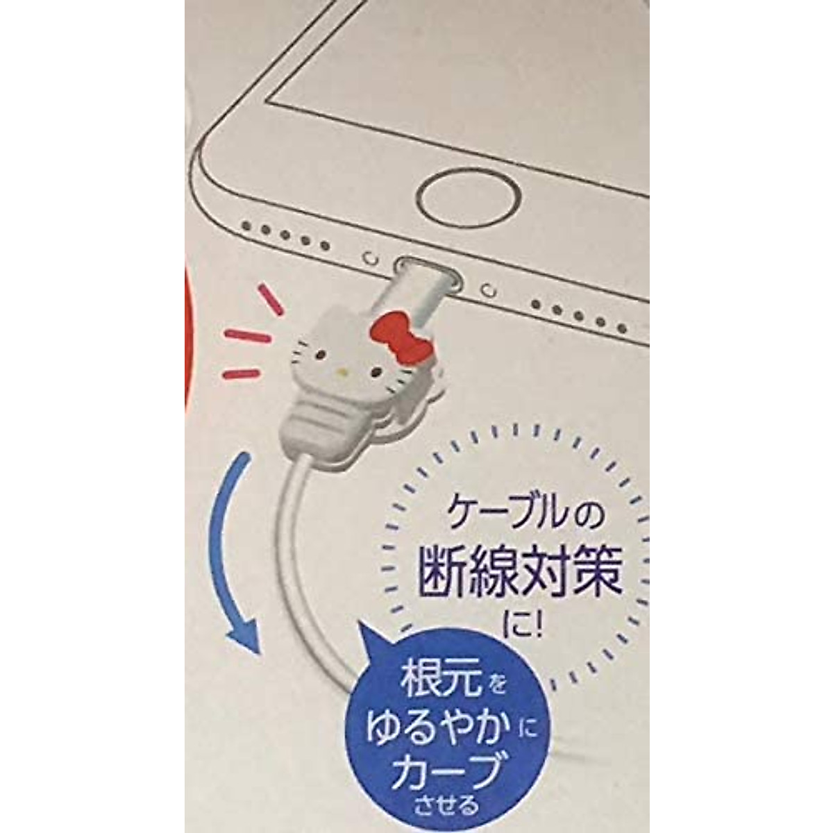 Friend Sanrio Hello Kitty Cable Protector Cell Phones Accessories 2pcs Set for iPhone (Lightning Cable)