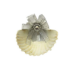 SWEA Pea & Lilli White Pearl Cross Baptism Candle Set Kit for Christenings with Shell and Favors